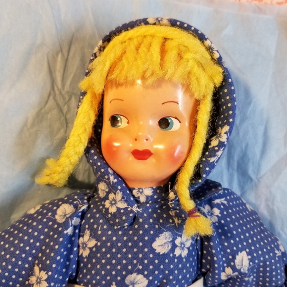 Other | Antique Or Very Old Rag Doll With Celluloid Face And Rubber Hands | Poshmark